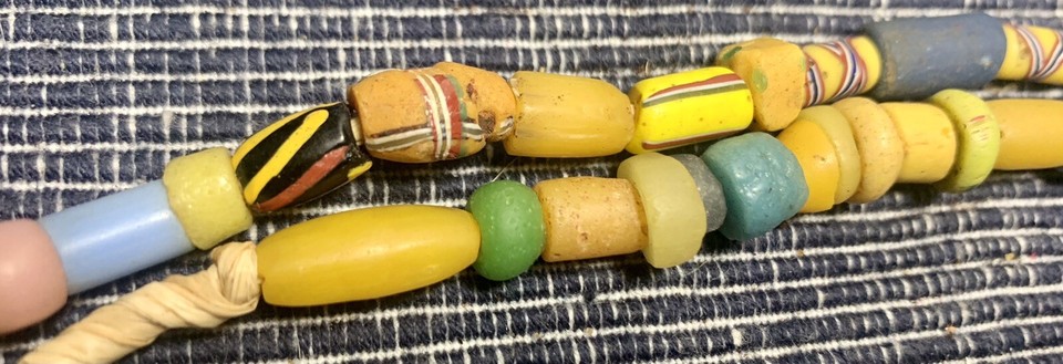 2 Great Strands! Antique Mixed African Trade Beads Venetian, Czech ...