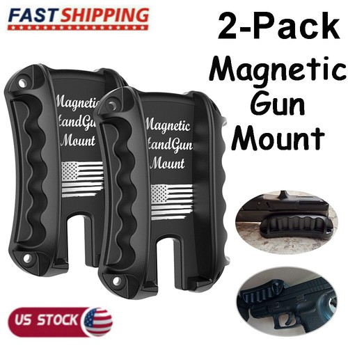 2-Pack Fast Draw Gun Magnet Mount Magnetic Gun Rack Holster Concealed ...