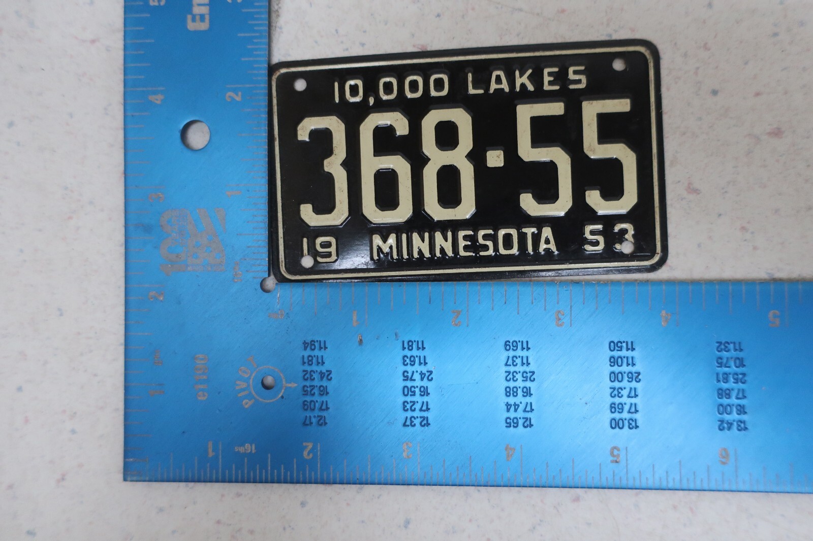 Cereal Premium 1953 53 Minnesota Wheaties Mini Bicycle License Plate ...
