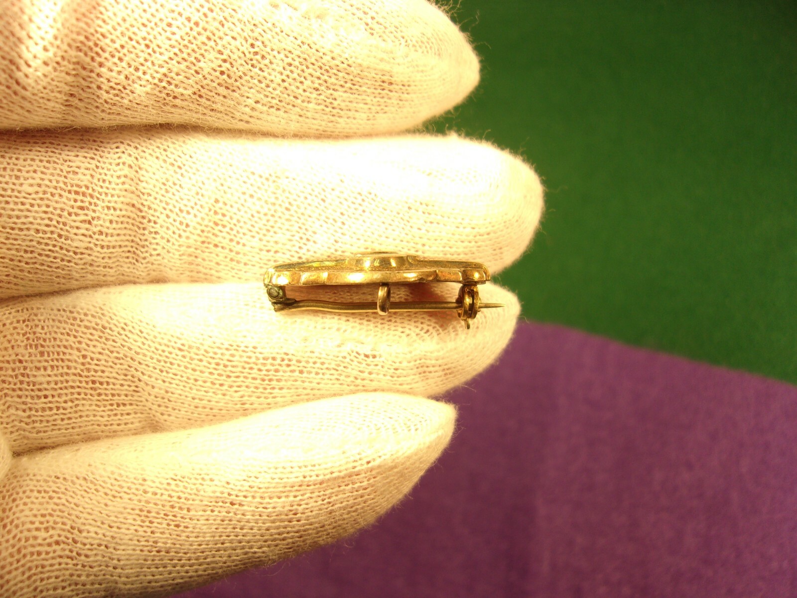 STUNNING LITTLE ANTIQUE WATCH BROOCH PIN - TAILLE D'EPARGNE BLACK ...