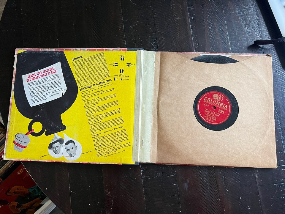 Carson Robison Square Dance Old Timers 1940's 78 RPM 10" 4 Record Set ...