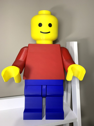 Articulated Giant Lego Man Figure 3D Printed PLA+ Plastic Novelty ...