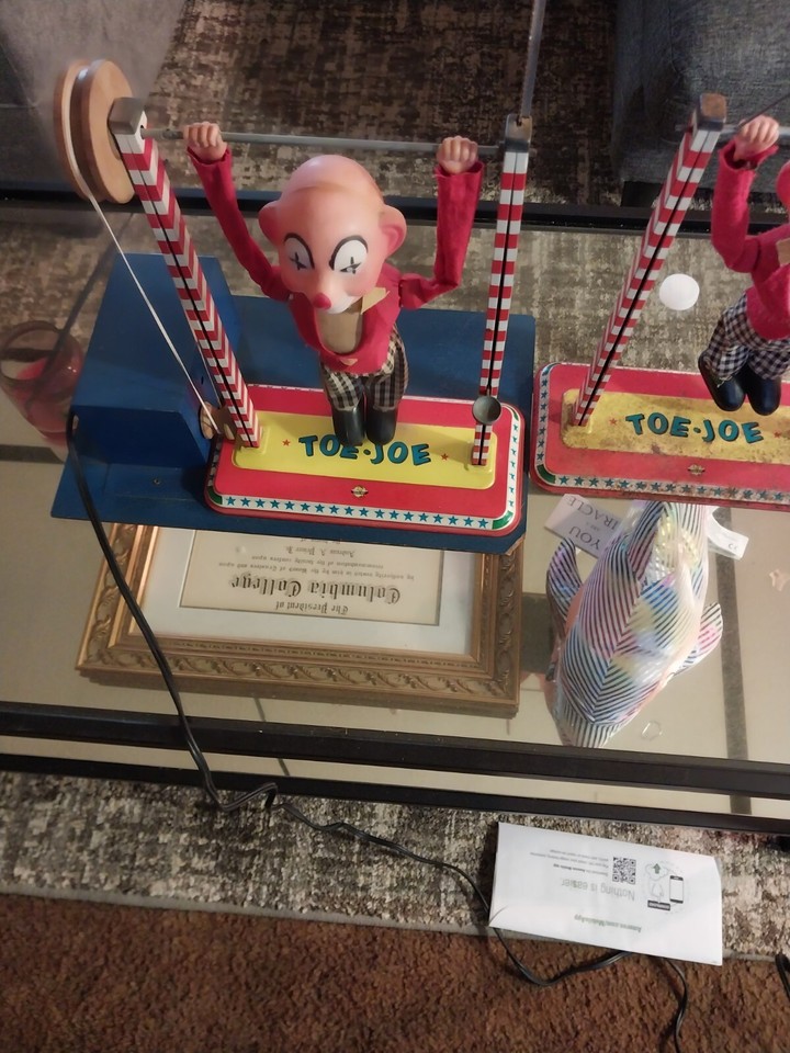 Vintage Ohio Art Toe Joe Tin Toy . With rare working plug In motor. | eBay