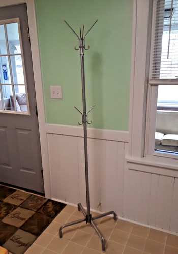 MCM Coat rack Hat rack Art Deco light weight steel Collapsable | eBay