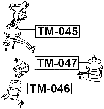 Left Engine Mount (Hydro) Fits Lexus 12372-0A040, 12372-0A050, 12372 ...