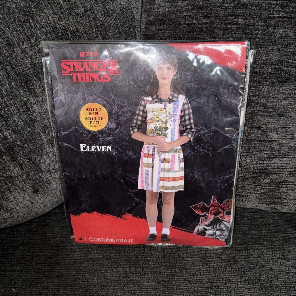 Netflix Stranger Things Eleven Adult Costume Small Medium Halloween ...
