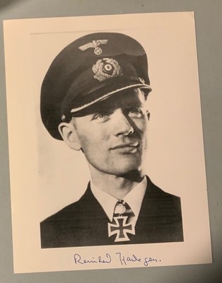 WWII German U-Boat Commander Reinhard Hardegen Knights Cross Signed ...