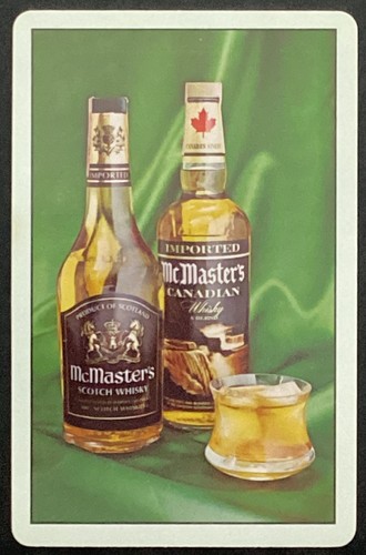 McMaster's Whisky Ad Vintage Single Swap Playing Card | eBay