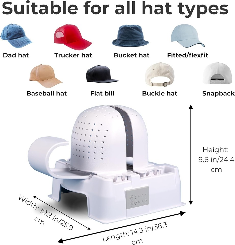 Hat shaping machine with hairspray – adjustable hat care and reshaping ...