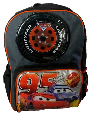 Disney Cars Backpack New 16in x 12in x 5in Lightning McQueen & Sally ...