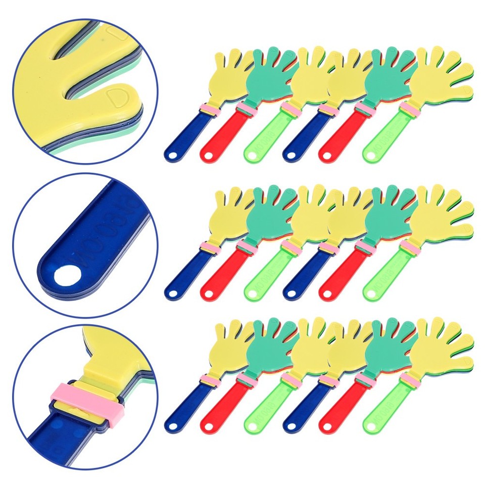 24 Pcs Hand Clappers Plastic Noise Maker Toys for Children Kids Party ...