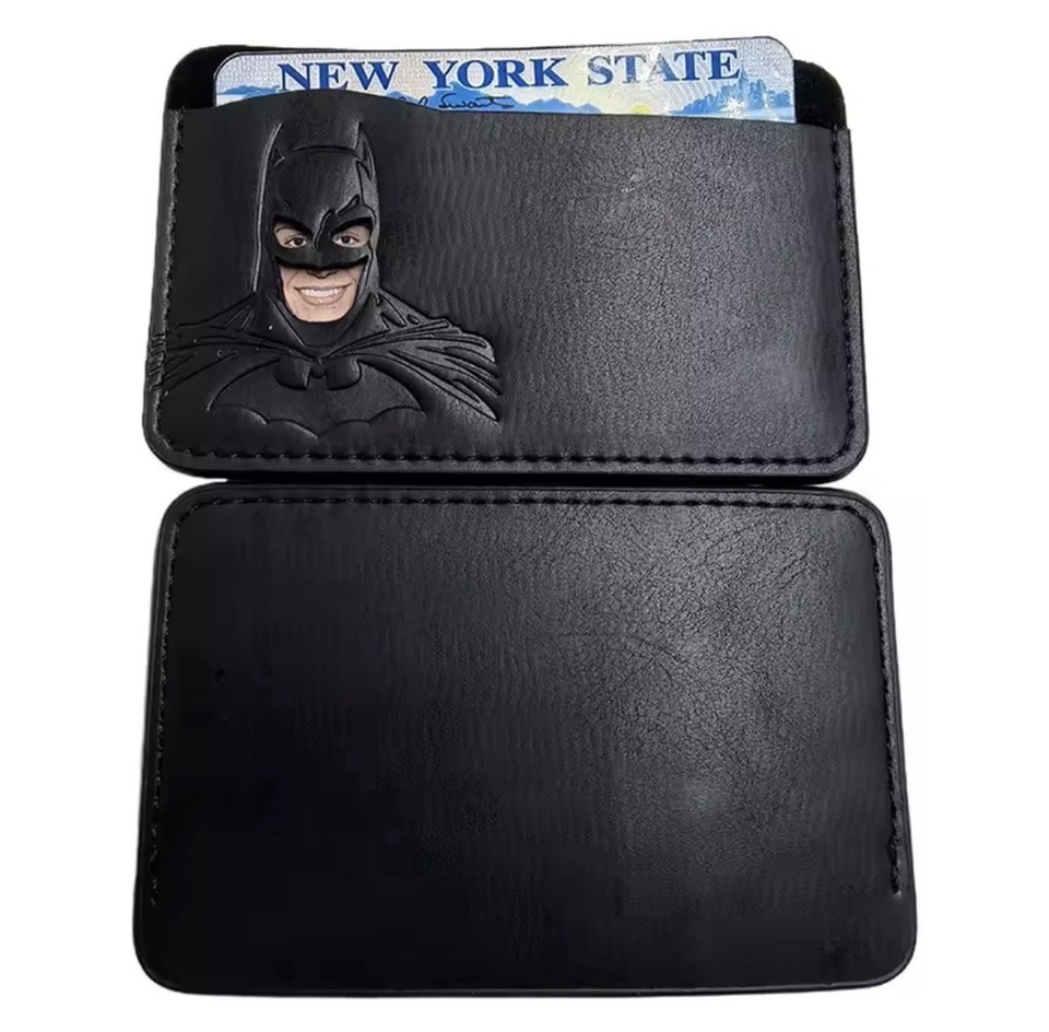 Batman Style PU Leather Wallet with ID Window Card Holder Superhero ...