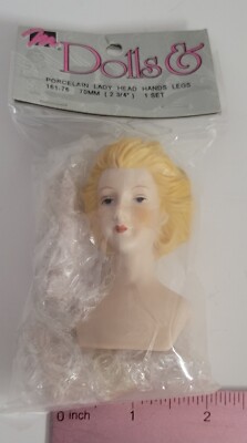 Crafts Porcelain Lady Head And Hands 3A | eBay