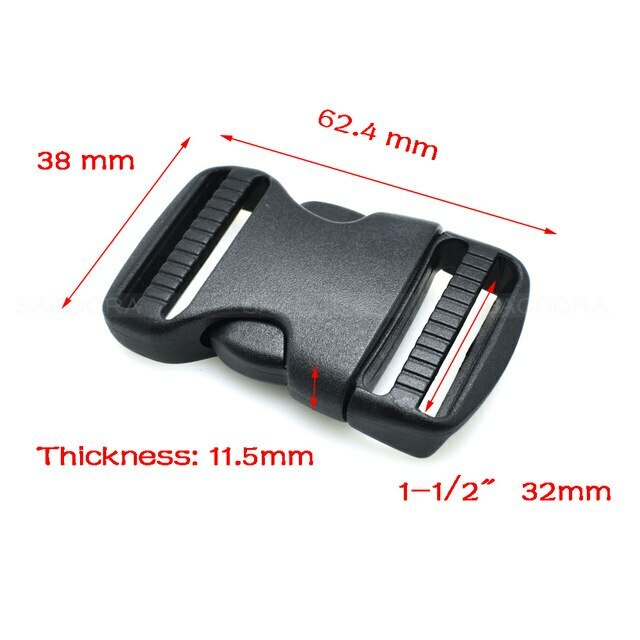 10PCS Plastic Side Release Buckles Backpack Straps Webbing Buckles for ...