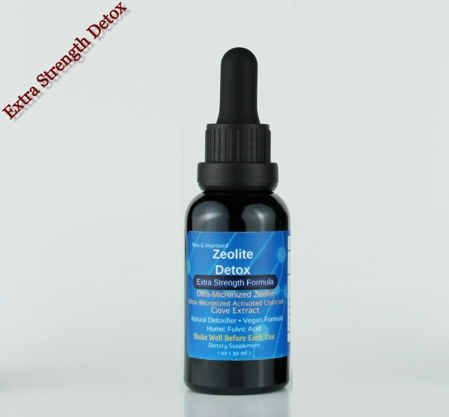 Liquified Zeolite Liquid Natural Detox Extra Strength Glass Bottle exp ...