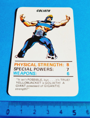 Goliath Mint Rare Card Game Super Heroes 1977 Marvel 70s Original ...