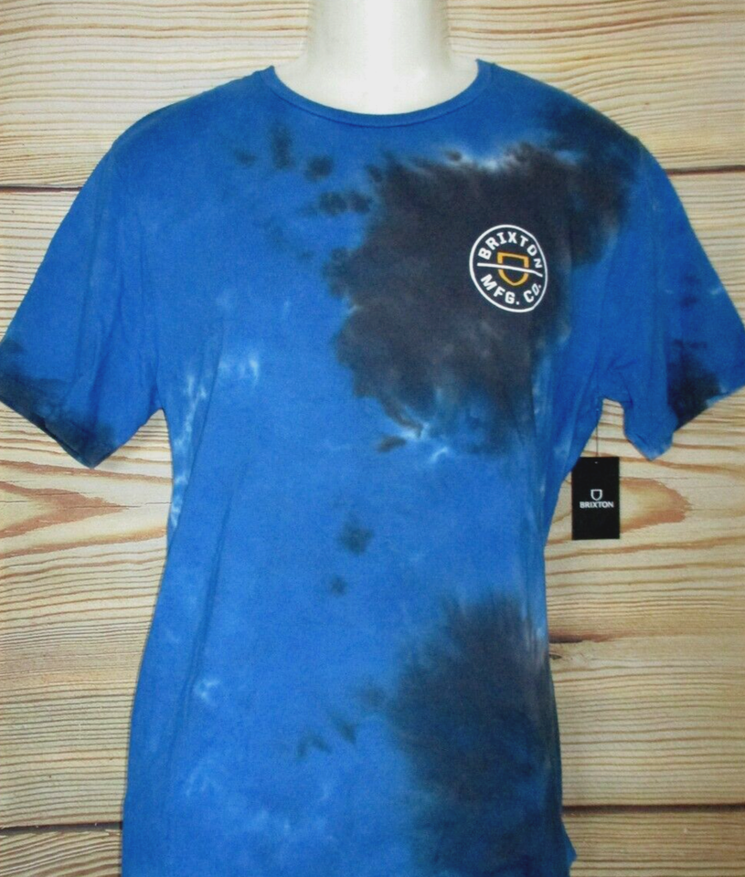 MENS BRIXTON BLUE TIE DYE T-SHIRT SIZE M | eBay