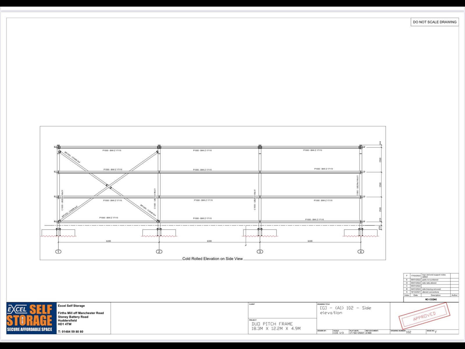 CE Steel Framed Building Portal Frame Kit Building Self Storage Farm ...