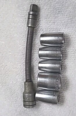 VTG Craftsman =V= 5 Sockets (Cone Shaped) 4" Flexible Extension CIRCLE ...