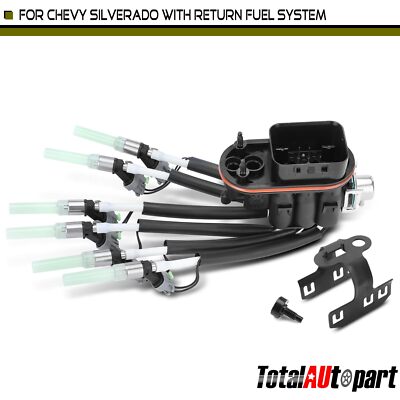 Spider Fuel Injectors w/ Fuel Return Line for Chevy Silverado GMC ...
