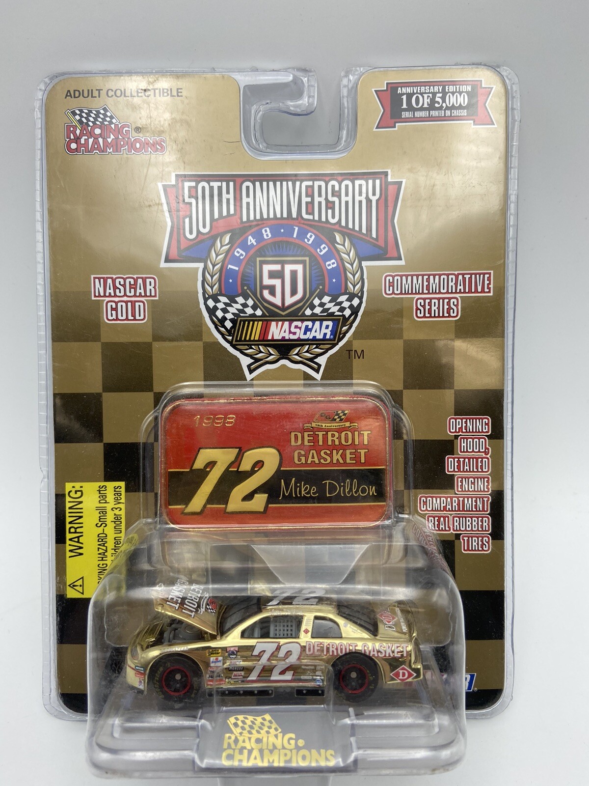 Racing Champions 50th Anniversary Commemorative Series Gold #72 Mike ...