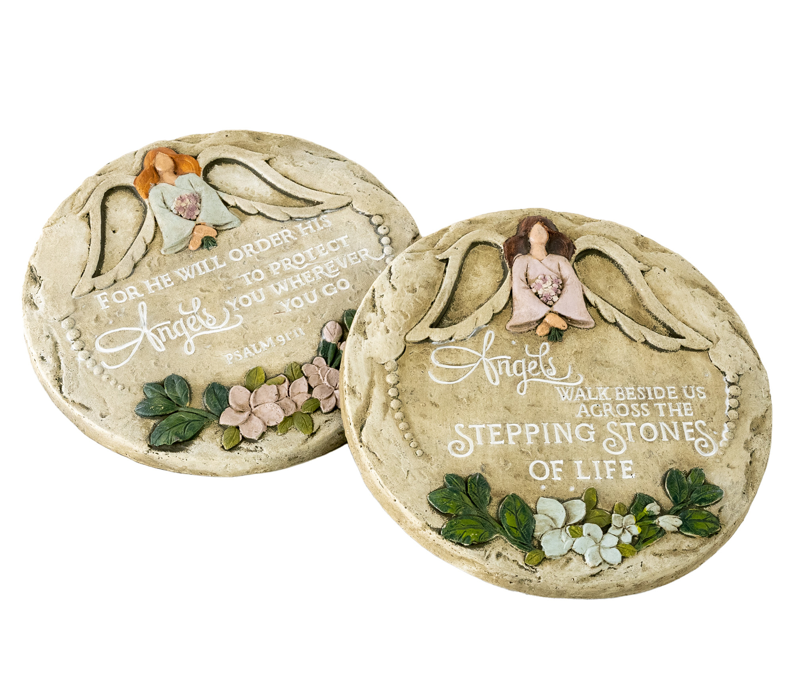 Order His Angels To Protect You 9 x 9 Stone Outdoor Garden Stepping ...