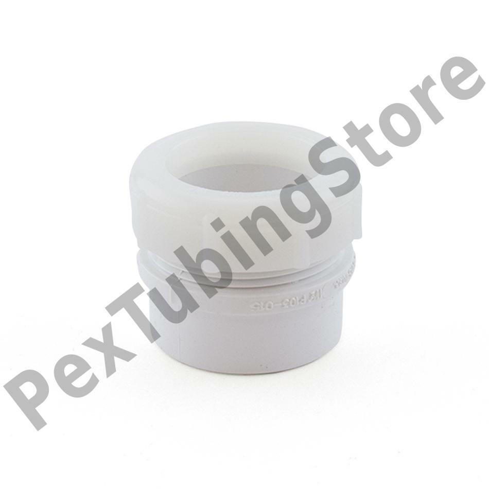 1-1/2" PVC DWV Male Trap Adapter w/ Plastic Nut (Spigot x Tubular Slip ...