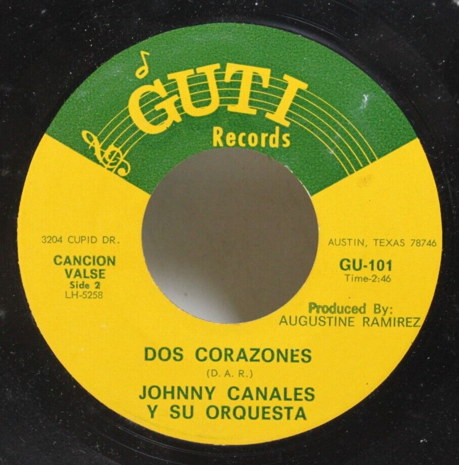 Johnny Canales - 45 7" Tu Cortaste La Baraja - Latin Tejano Chicano Tex ...