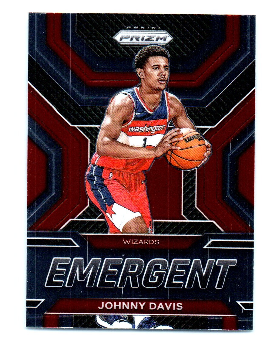 2023-24 Panini Prizm Emergent Johnny Davis Rookie Washington Bullets ...