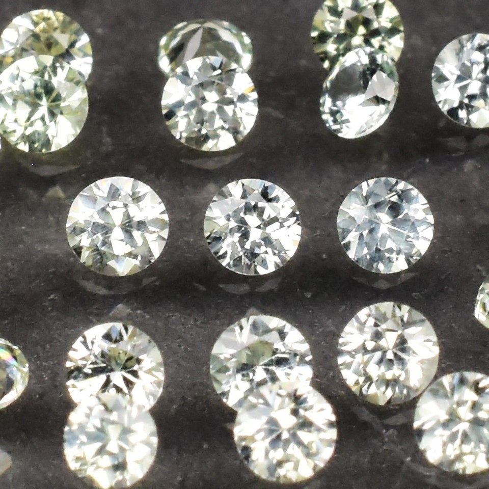 💎 25p Lot 1.98ct 2.5mm Round Brilliant Natural Green Sapphire - Heated ...