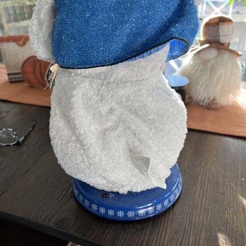 VTG Gemmy Holiday Snow Miser Snowflake Spinning Singing Snowman With ...
