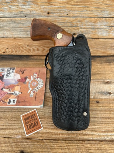 Tex Shoemaker Plain Black Leather Quick Front Duty Holster For S&W L ...