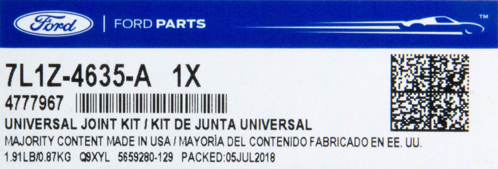 NEW OEM 2003-2020 Ford Mustang F150 Rear Axle Universal Joint 7L1Z4635A ...