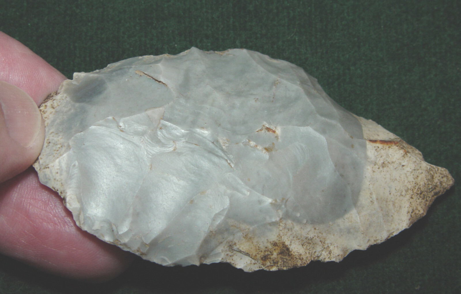 Native American Indian Paleolithic or Early Archaic 3 3/8" Ovoid Knife ...