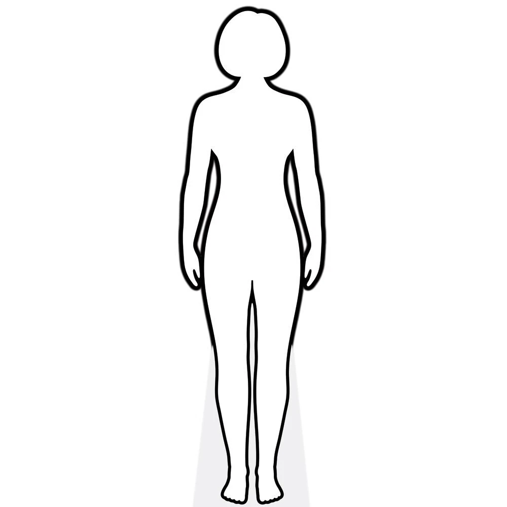 Female Human Body Outline Clipart