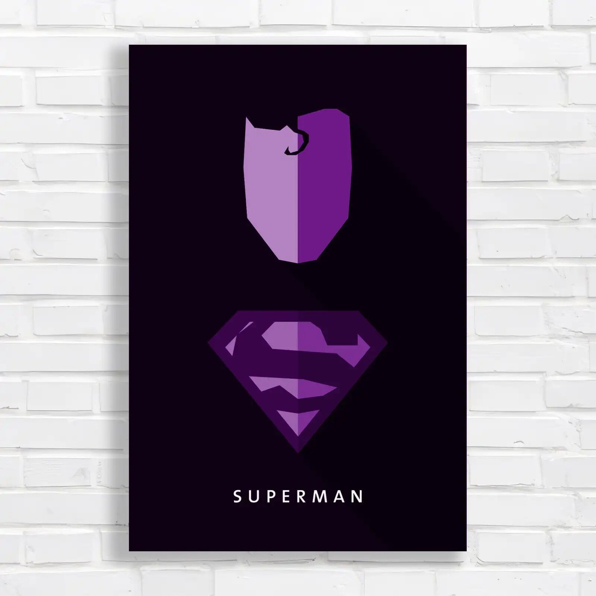 Superman Purple Logo Dc Comics Superman Logo Short Sleeve T Shirt