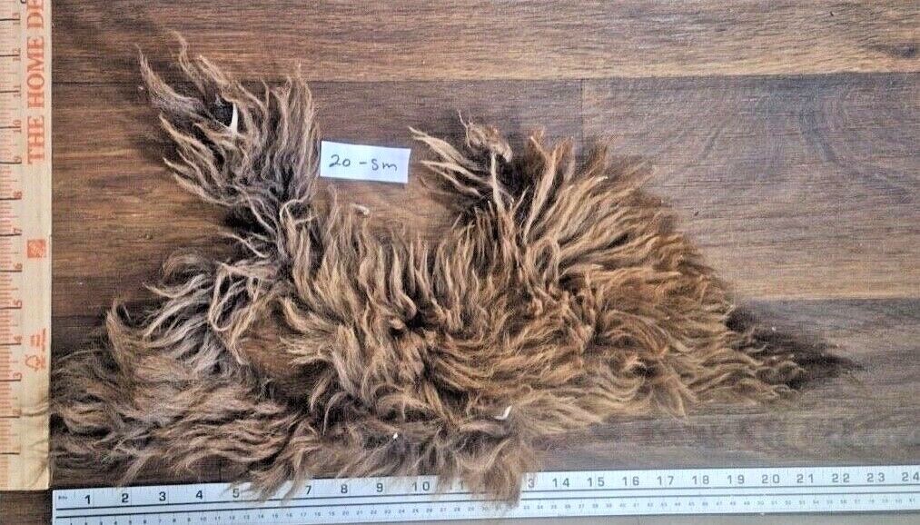 (Small Sizes) Premium Bison Buffalo Scrap Fur Hide Leather New Tanned ...