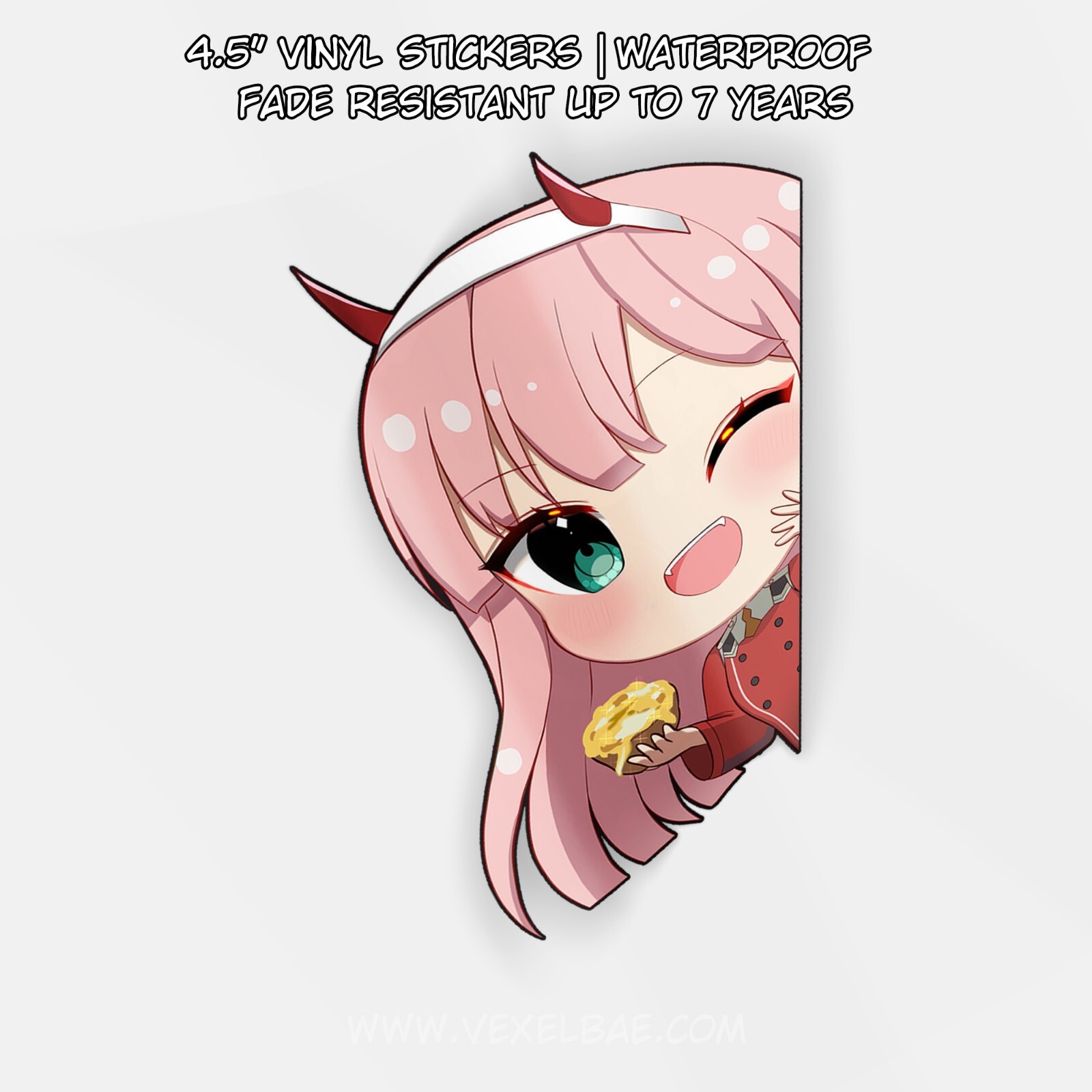 Darling in the Franxx - Zero Two | Anime Weeb JDM Vinyl Window Peeker ...