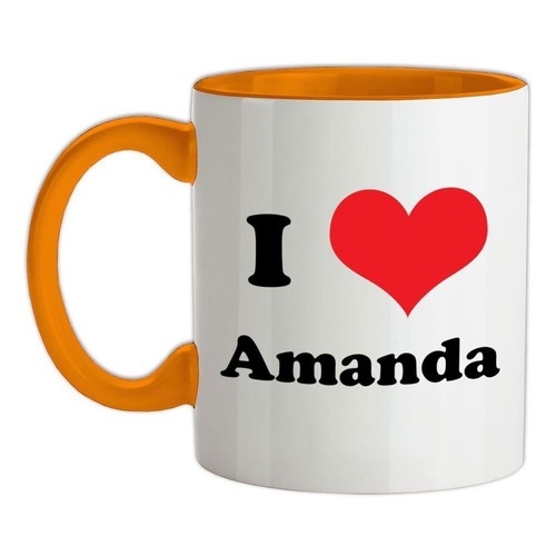 I Love Amanda - Ceramic Mug - TV Show BGT Holden Talent Britains Got | eBay