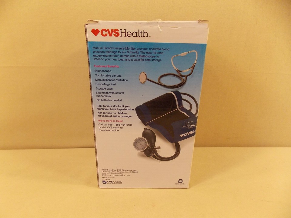 CVS Health "Manual Blood Pressure Monitor" New in Box | eBay