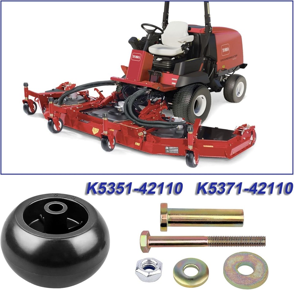 4x Mower Deck Wheels Kit For Exmark 103-3168 116-9981 Kubota Anti Scalp ...