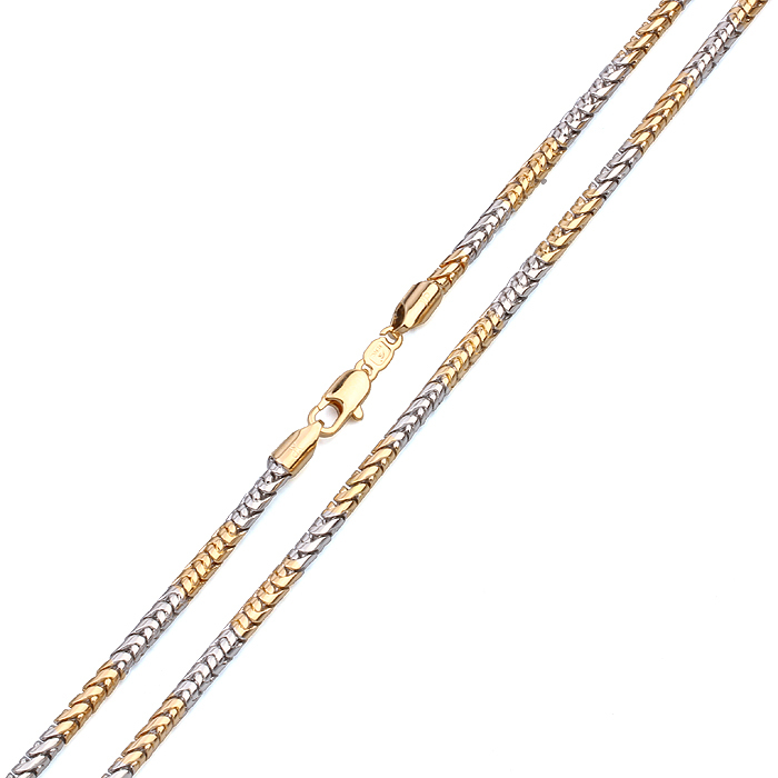 9ct 9K Yellow & White Gold Plated Men,s Lovely Rope 28" chain necklace ...