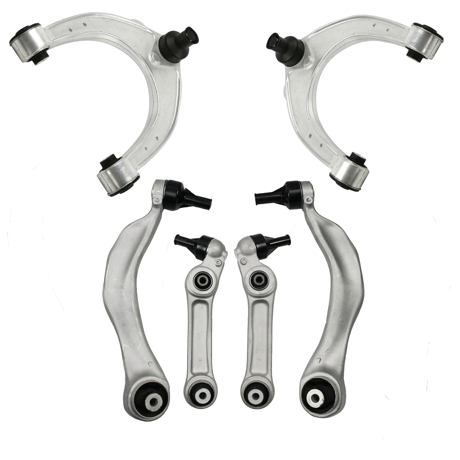6 Front Lower Control Arms Suspension Kit for BMW 5 7 Series F01 F02 ...