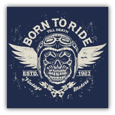 Born To Ride Slogan Vinyl Sticker Bumper Decal | eBay