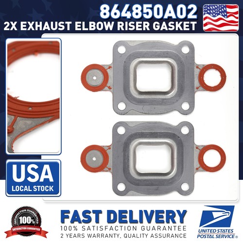 Exhaust Elbow Riser Dry Joint Gasket Fit For Mercury Mercruiser 350 357 ...