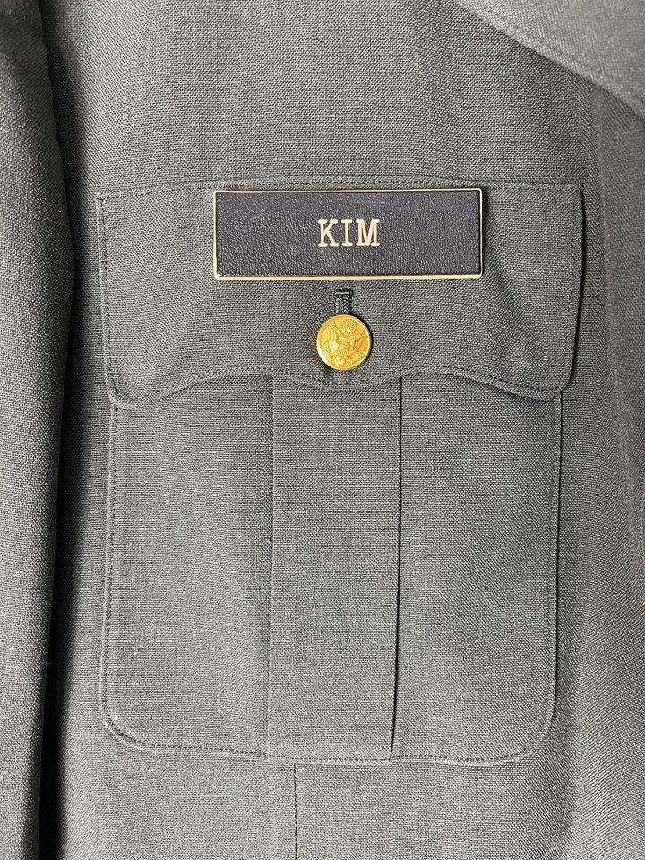 VTG US Army Green Coat Enlisted Jacket Military Service Dress Uniform ...