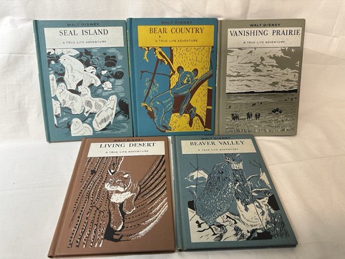 Lot Of Walt Disney True Life Adventure Books Duro-tuff Binding, Prairie ...