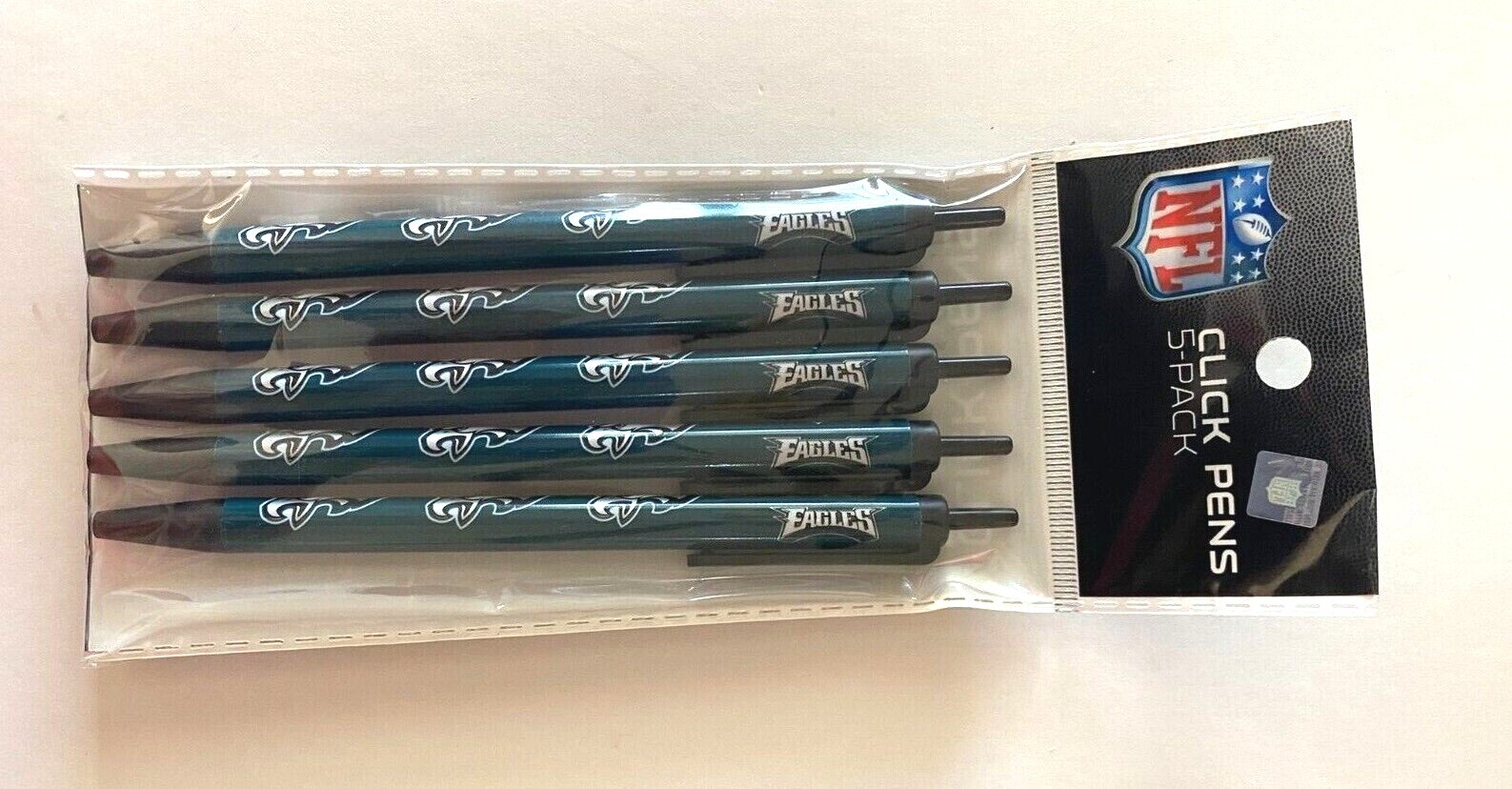 NFL Click Pens 5 pack Black Ink Choose Your Team | eBay