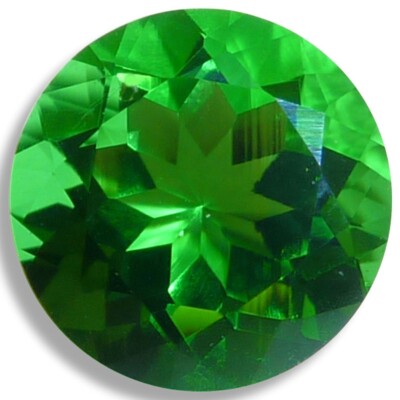 Lab Created Helenite Green Round (6 options) Faceted Loose Gems since ...