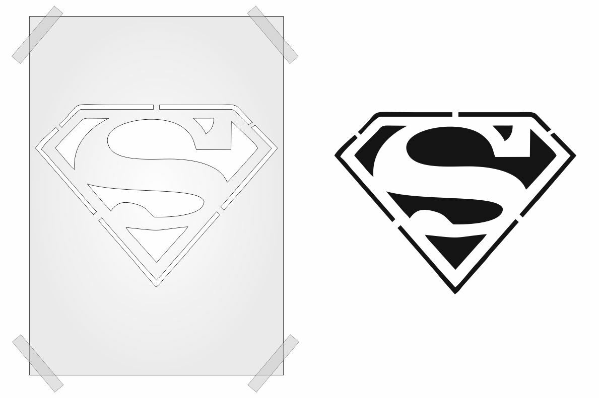 Printable Superman Logo Template